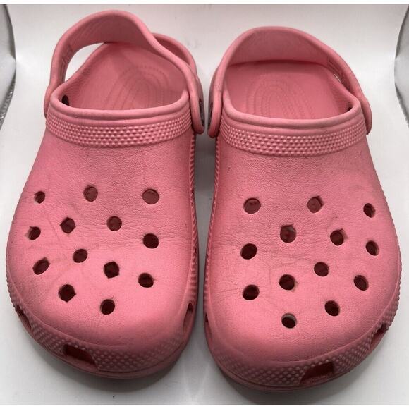 CROCS | Shoes | Crocs Youth Size J3 Solid Light Pink Good Shape | Poshmark